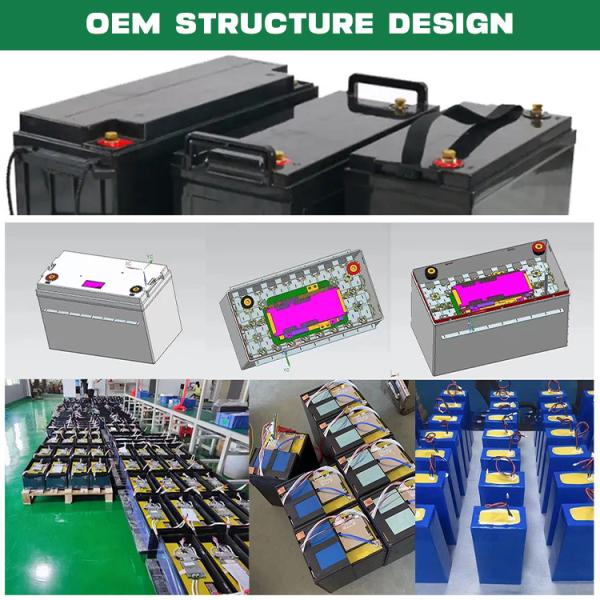 12.8V 100Ah LiFePO4 배터리 Enerforce OEM 태양광 및 백업 시스템에 대한 긴 수명