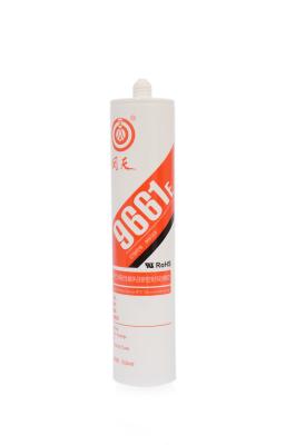 China 9661E RTV Silicone Rubber Bonding And Sealing Adhesive, White Paste, One-Component, Moisture-Curing, For Bonding & Sealing Of Electronics, Metals, Plastics, Glass, RoHS Compliant for sale