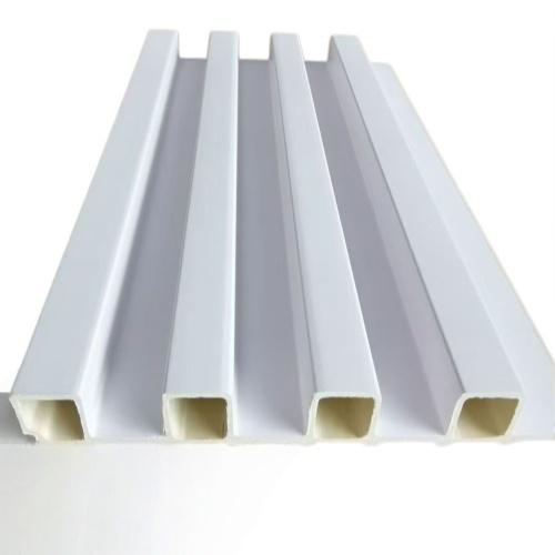 Quality 160*24mm WPC Fluted Louver Wall Panel Interior Stain Proof for sale
