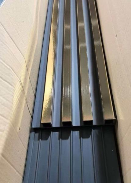 Quality 160*22mm Waterproof Indoor WPC Wall Panel Lamainated Surface Treatment for sale