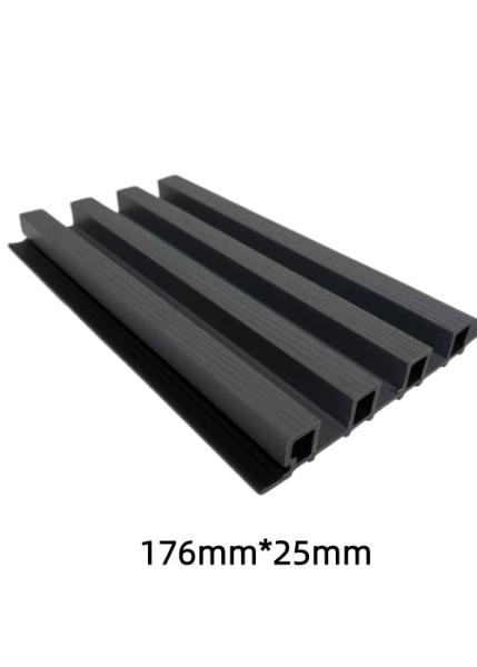 Quality Co Extrusion WPC Exterior Wall Panel Weather Resistance 176*25mm for sale