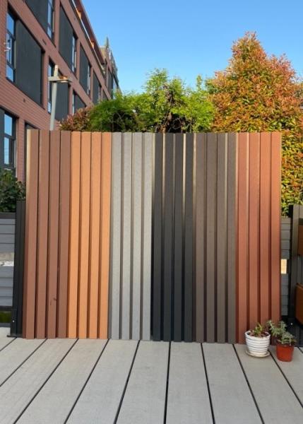 Quality Eco Friendly Wood Textured Outdoor WPC Wall Panel 219*26mm First Gen for sale