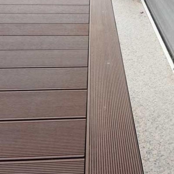 Quality Solid Co Extruded WPC Decking Panel Natural Grain Non Toxic 140*18mm for sale