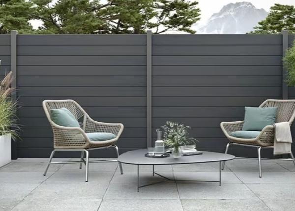 Quality 160x20mm WPC Fence Wood Plastic Anti Peeping Shatter Resistant Co Extrusion for sale