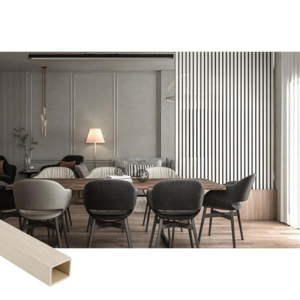Quality Paint Free Finish WPC Tube Waterproof Architectural Wood Plastic Composite Pipe for sale