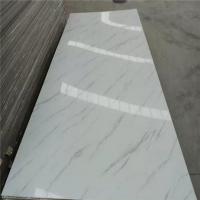 China Lightweight Fluted PVC Marble Sheets 2.0 - 3.0mm Thickness High Loadability for sale