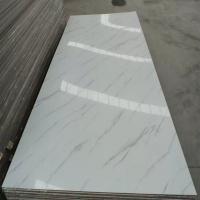 China Lightweight Fluted PVC Marble Sheets 2.0 - 3.0mm Thickness High Loadability for sale