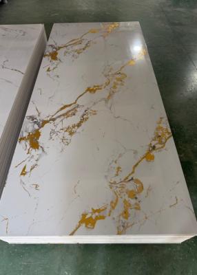 China Mirror High Gloss PVC Marble Wall Panel Sheets 2.0mm - 3.2mm Thickness Lightweight for sale