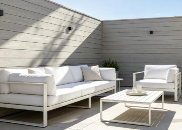 Quality 148x21mm Durable WPC Cladding Embossed Brushed Wood Plastic Composite Cladding for sale