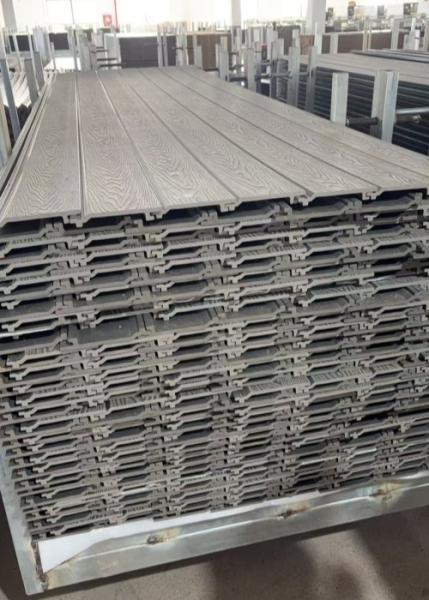 Quality 148x21mm Durable WPC Cladding Embossed Brushed Wood Plastic Composite Cladding for sale