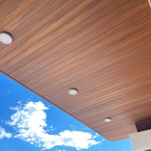 Quality 148*21mm Decorative WPC Cladding Waterproof Wood Plastic Composite Wall Cladding for sale