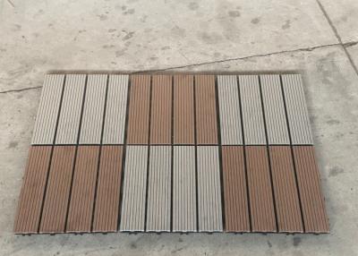 China Fire Retardant WPC Garden Tiles WPC Tile Flooring Safe Decking for sale