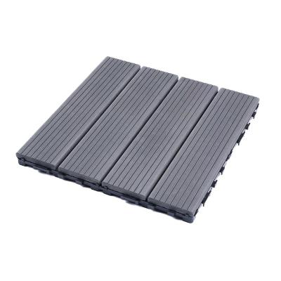 China Labor Saving WPC DIY Tiles Easy Quick Outdoor Flooring Installation for sale