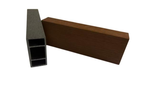 Quality 150x50mm Eco Friendly WPC Tube Composite Cladding Lamianted Surface Treatment for sale