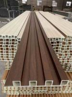 China Modern 160x22mm Interior WPC Cladding Anti Scratch Fluted Wall Panel Supply for sale