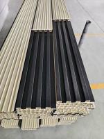 China Interlocking Acoustic Film-Laminated Indoor WPC Fluted Wall Cladding for sale