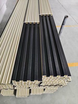 China Interlocking Acoustic Film-Laminated Indoor WPC Fluted Wall Cladding for sale