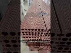 137*23mm solid co extruded wpc composite decking heavy duty scratch resistant