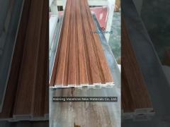 eco shielded anti scratch interior wpc louver wall panel 195*14mm