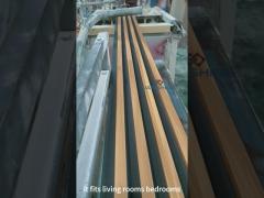 glossy 24mm interior wpc wall panel flame retardant anti warp