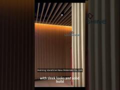 paint free finish wpc tube waterproof architectural wood plastic composite pipe