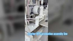 Interior WPC production assembly line