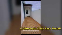 Heavy-duty weather-resistant outdoor Co-extruded WPC decking