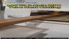100*50 3-Hole WPC Square Tube Neat Cutting