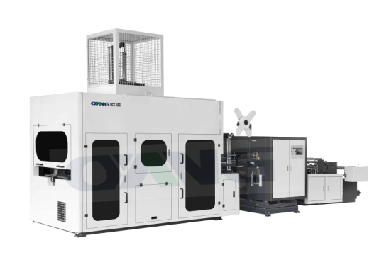 The most popular of full automatic pp non woven fabric coated shopping box bag making machine with handle