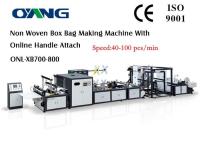 China Multi Function High Speed Non Woven Bag Making Machine With Handle Fix Device for sale