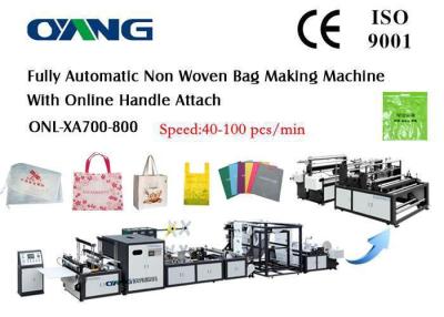 Cina Ounuo ha riciclato la borsa non tessuta automatica che fa la macchina con il dispositivo di perforazione automatico in vendita