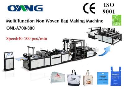 Cina Borse non tessute di Full Auto di operazione del touch screen che fabbricano macchina 30-100 GSM in vendita