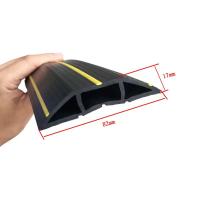 China Hardness 30-90 Shore Cable Protector 2 Channel Floor Cable Cover with Water Function for sale
