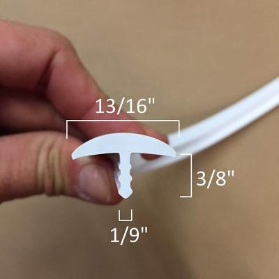 中国 すべての色の木材家具のエッジ保護用 PVCゴムT 鋳造トリム 販売のため
