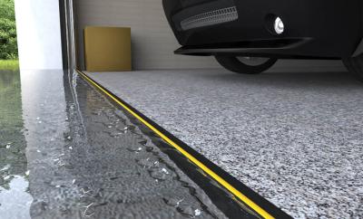 Cina Taglio professionale porta del garage soglia rampa di gomma fondo di vetro striscia di sigillo in vendita