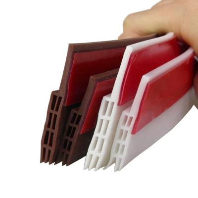 Cina Silicone sotto la porta Sgombero di scarico Silenziatore di rumore Stripping meteo per 50 mm di altezza porte in vendita