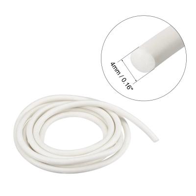 Cina Striscia di spugna di gomma di silicone bianca estrusa per sigillo di bacchetta di schiuma circolare a cellula chiusa in vendita