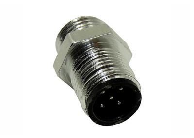 China 5 Pin Panel Waterproof Electrical Connectors With Brass , Nickel Or Gold Plated Pin Material for sale
