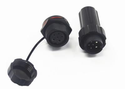 China 2+4 Pin 6 Pin Panel Mount Connector With Dust Proof Cap , Field Installation for sale
