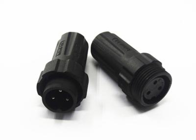 China Straight Waterproof Electrical Connectors M22 , 3 Pin Male And Female Connectors for sale