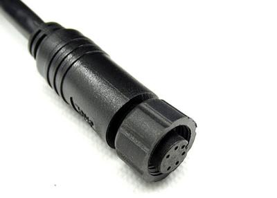 China Male M12 Waterproof Electrical Connector 6 Pin Molded With Cable Solder Connector for sale
