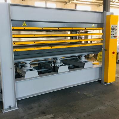 China Woodworking lamination hot press machine for wooden door for sale