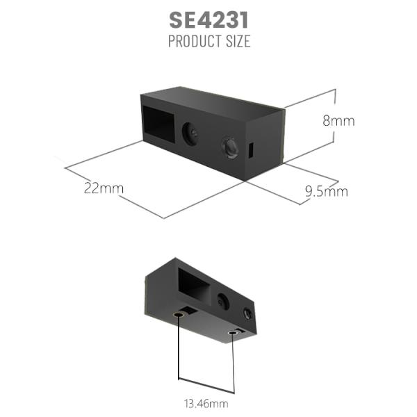 Quality ASE4231 QR CMOS PDA 1D 2D Laser Ccd High Embedded Portable Barcode Reader Module for sale