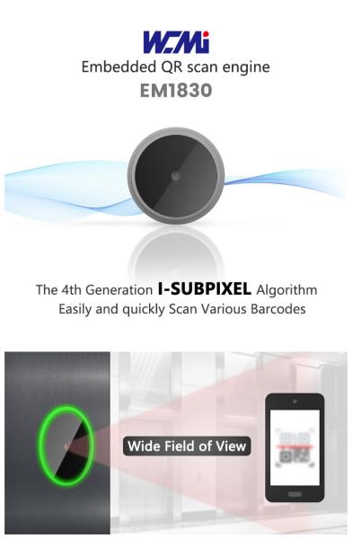 Quality A EM1830 1D 2D Qr bar Codes Scanner Machine Barcode Embedded Engine Inventory for sale