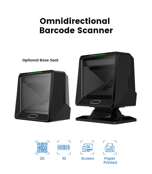 Quality Hands-Free with Automatic Image Sensing Omnidirectional 2D Barcode Scanner | USB for sale
