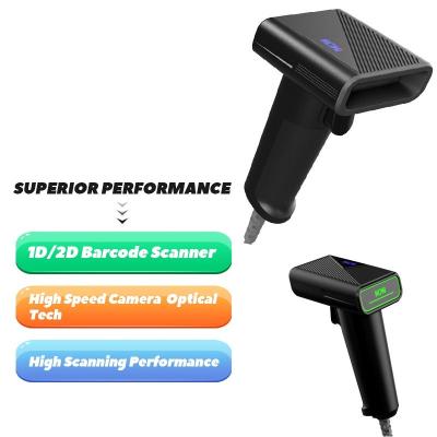 China 1D 2D Qr Bar Codes Android Mobile Phone Computer Handheld Wired Wireless 2.4G Bar Code Passport Handheld Barcode Scanner for sale