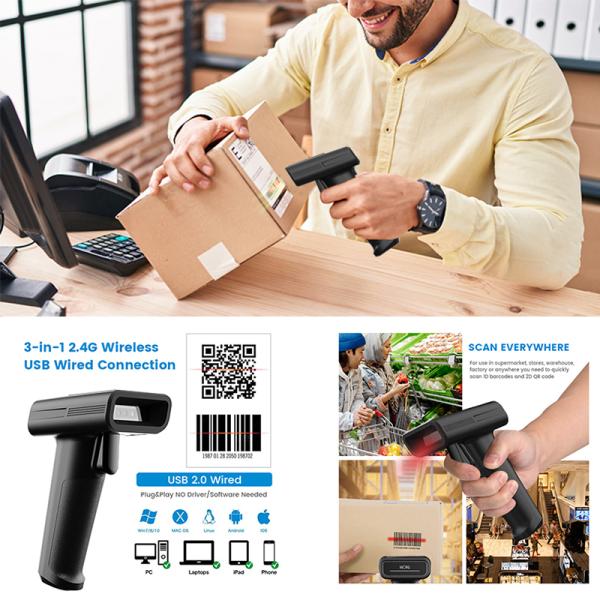 Quality 1D 2D Qr Bar Codes Android Mobile Phone Computer Handheld Wired Wireless 2.4G for sale