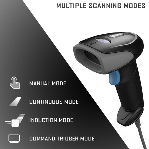 Quality Factory Barcode Reader Portable Manual Scanners 1d 2d Wired Handheld USB Barcode for sale