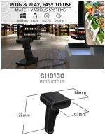 China SH9130 Wireless Handheld Barcode Scanner with 4mil Density, 640x480 CMOS Sensor for Android Devices for sale