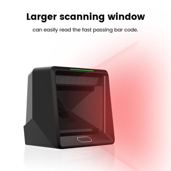 Quality Good Quality QR Code Reader Desktop Barcode Scanner with HID Keyboard USB for sale